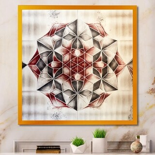 Designart "Fundamental Patterns Sacred Geometry V" Modern Geometric ...