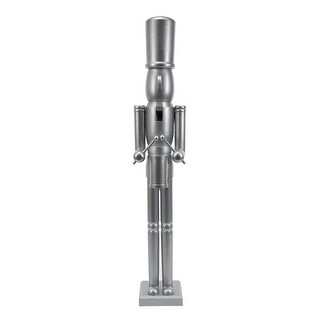 36 Inch Wooden Silver Soldier Drummer Nutcracker - Bed Bath & Beyond ...