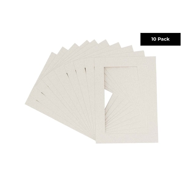 Pack of TEN 27x36 Mats Bevel Cut for 24x32 Photos - Acid Free Oyster ...