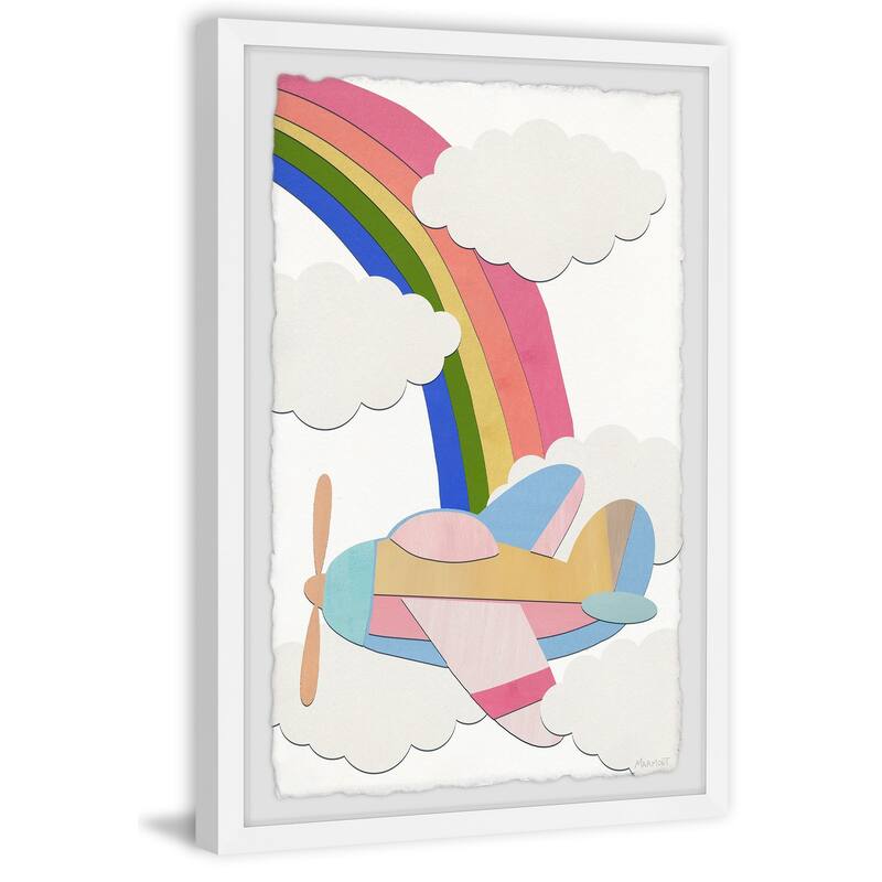 'Chasing Rainbows' Framed Painting Print - Overstock - 34070131