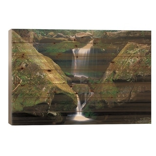 Cascade Near Grotto Falls, Great Smoky Mountains National Park, Tennessee Print On Wood by Tim ...