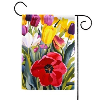 Tulip Garden Outdoor Garden Flag 18" x 12.5" - Bed Bath & Beyond - 36401198