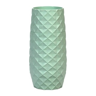 Amaranth 10-Inch Vase For Easy Water Draining and Stem Access (Teal ...