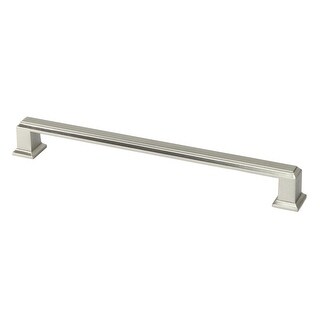 Contemporary 8.25-inch Roma Stainless Steel Brushed Nickel Finish ...