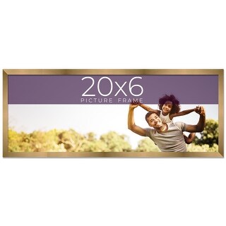 20x6 Bronze Real Wood Picture Frame Width 0.75 inches | Interior Frame ...
