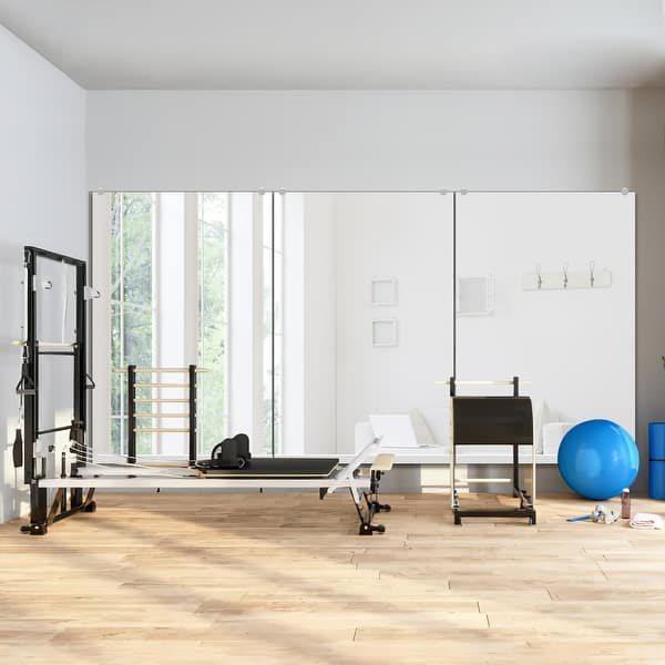 Wall Mounted Activity Mirror, Home Gym Mirror with Flat Polished Edge ...