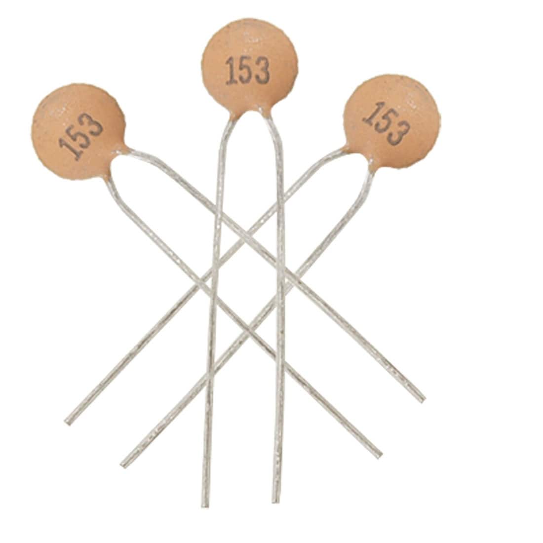 50pcs 10000pF 5OV DIP Low Voltage Ceramic Disc Capacitors - Brown - On ...