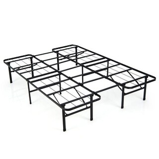 Folding Steel Platform Bed Frame for Kids and Adults - Bed Bath ...