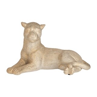 leopard ceramic statue