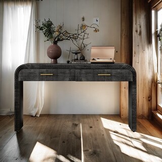 Retro Console Table with Hidden Drawers - Bed Bath & Beyond - 42005188