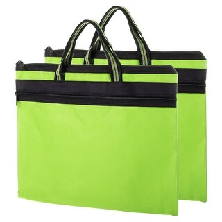 2pcs Zipper File Bag, Waterproof Documents Books Storage Zip Pouch ...