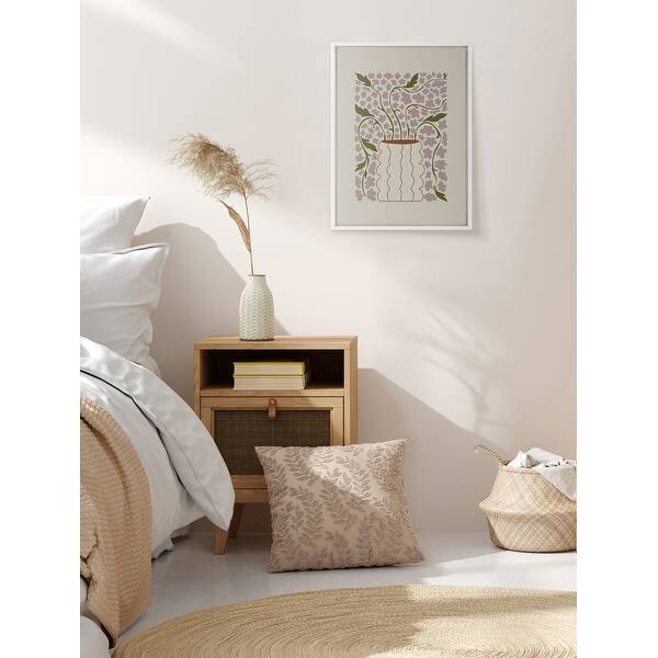 Kate and Laurel Floral Green Pink Canvas by Creative Bunch Studio - Bed ...