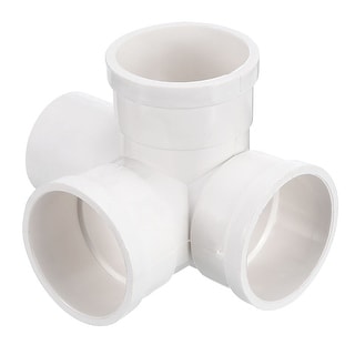 50mm/2" ID 45mm/1.8" OD 120mm Wye Pipe Fitting Splitter Duct Hose PVC ...