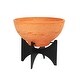 Achla Designs Small Modern Norma Planter II With Stand, 17.6 Inch Tall ...