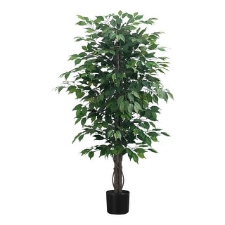 Artificial Plant, 58" Tall, Ficus Tree, Indoor, Faux, Fake, Floor ...