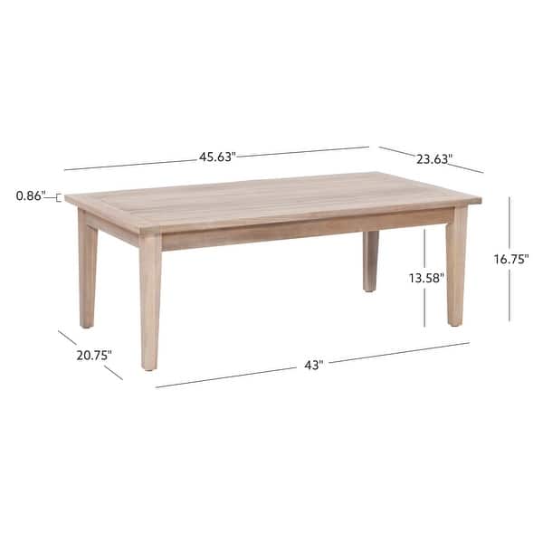 Percy Indoor/Outdoor Natural Coffee Table - Bed Bath & Beyond - 36906722