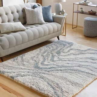 Livabliss Arabescus Modern Wave Shag Rug - Bed Bath & Beyond - 34483578