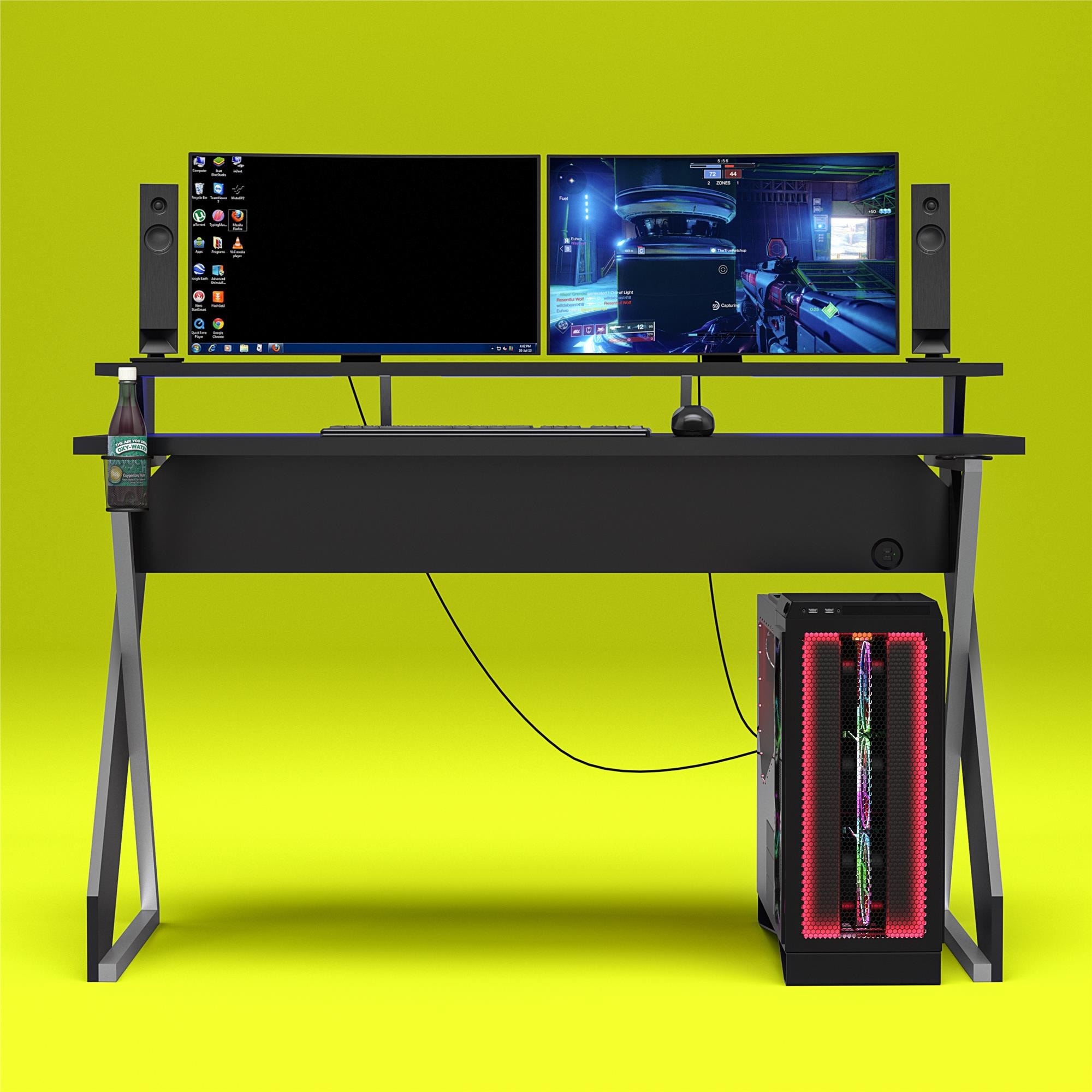 NTense Xtreme Gaming Desk with Riser On Sale Bed Bath Beyond 30767707