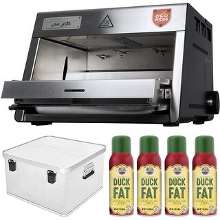Otto Wilde Grill Outdoor Infrared Steak Grill with Storage Box Bundle ...