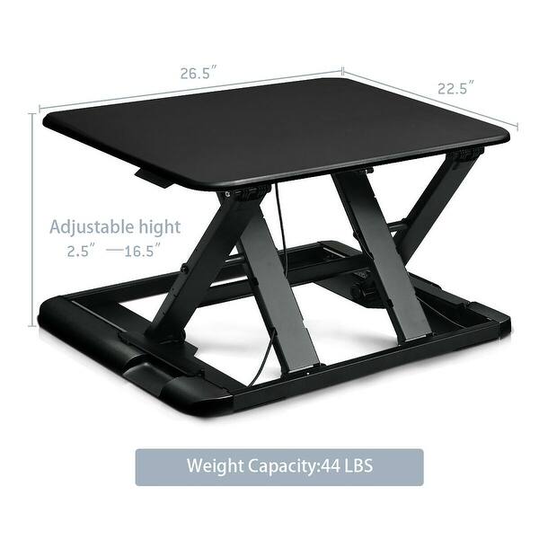 Height Adjustable Standing Desk Elevating PC Laptop Workstation - Bed ...