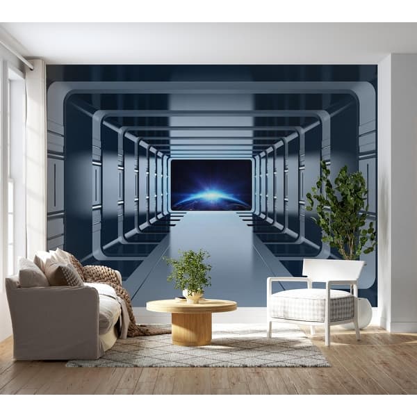 3D Illusion Non-pasted Wallpaper Wall Mural - Galactic Gates - Bed Bath ...