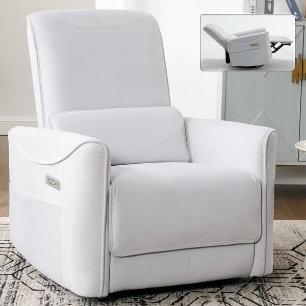 Swivel and Rocker Power Recliner Chair, Heavy Duty Motion Mechanism ...