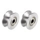 V Groove Track Wheel, Stainless Steel Sliding Gate Double Bearing ...