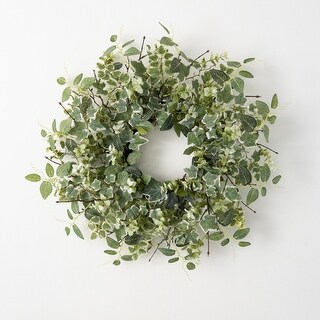 Sullivans Artificial Foliage Botanical Wreath; Green - Bed Bath ...