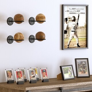 Wallniture Sporta Set of 4 Baseball Display Rack for Collectibles ...