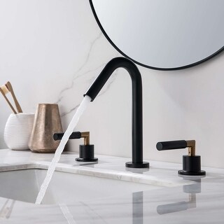 Widespread Bathroom Sink Faucet 3 Holes Bathroom Faucet Double Handle ...