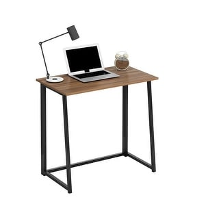 Folding Computer Desk, No Assembly Home Office Simple Laptop Desk Study ...
