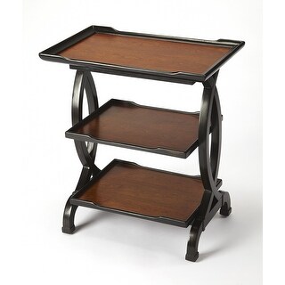 HomeRoots 29" Cherry Manufactured Wood Rectangular End Table With Two ...