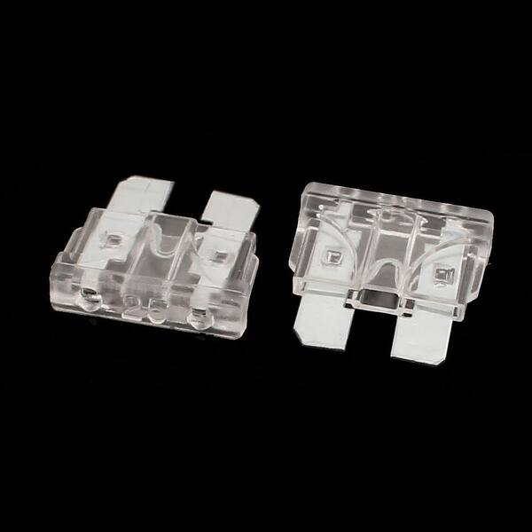 50pcs 25A Fuse Truck SUV Fuses Miniature Blade Fuse White - White ...