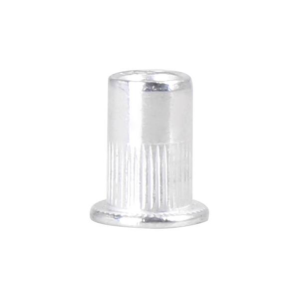 55 Pcs Silver Tone Aluminum Alloy Car Flat Head Rivet Nut Threaded ...