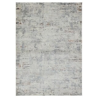 Shayla Abstract Gray/ Blue Area Rug - Bed Bath & Beyond - 36755255