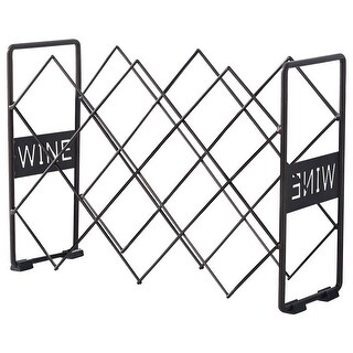 Pilaster Design Rockne Countertop Diamond Shaped Wine Rack - Pewter ...