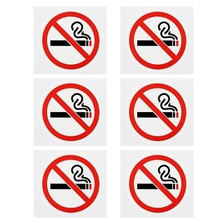 3 Inch No Smoking Sign Sticker Vinyl No Smoking Labels Adhesive Labels ...