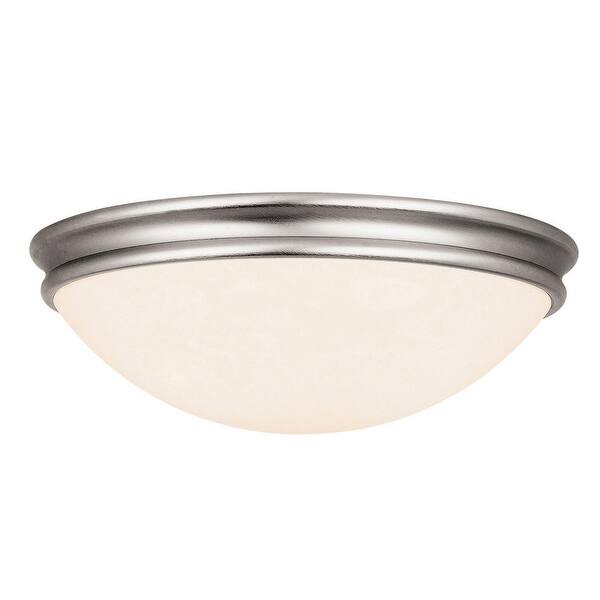 Access Lighting Atom 3 Light 14" Wide LED Flush Mount Bowl Ceiling ...