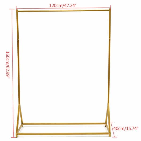 Metal Clothing Rack Wedding Dress Garment Stand - 47.24 inch - Bed Bath ...