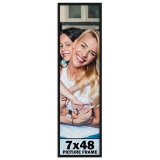 7x48 Frame Black Picture Frame - Complete Modern Photo Frame Includes ...