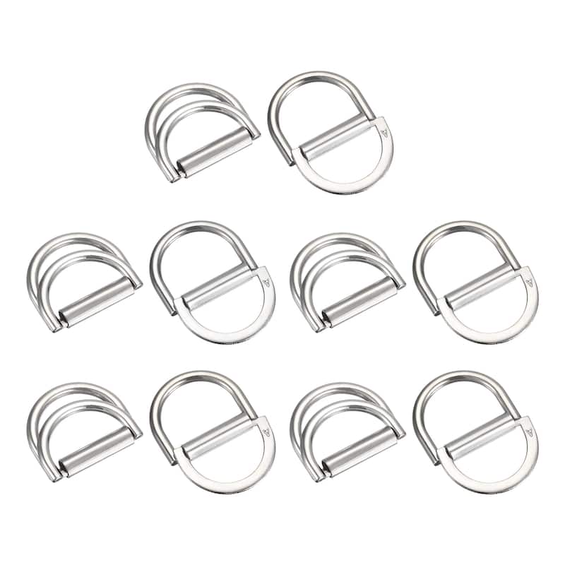 Double D-Ring Buckles, Metal Adjustable Multi-Purpose D Rings for ...