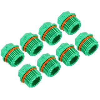 PPR Pipe Fitting End Cap, 8Pcs Hex Male Water Tubing Stopper - Bed Bath ...