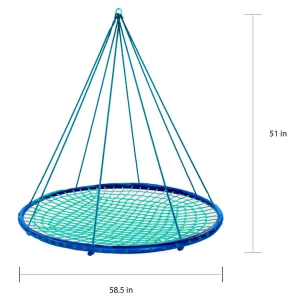 HearthSong 60-inch Sky Island Outdoor Platform Swing - One-Size - Bed ...