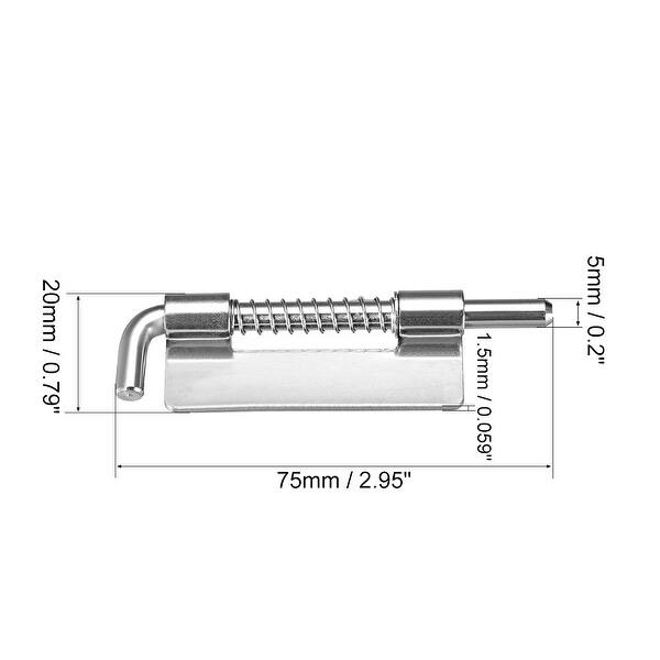 Spring Latch, 3 Inch Right-handed Stainless Steel 304 Barrel Bolt Lock ...
