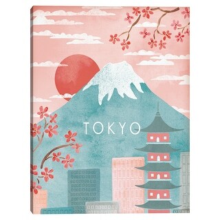 A Postcard From Tokyo Canvas Art Print - Bed Bath & Beyond - 38919093