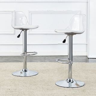Modern Rotate 360 ° Bar Stools with adjust lifting and PU seats, Set of ...