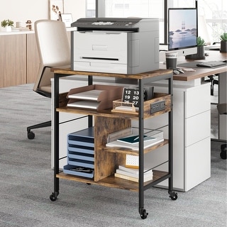 Farmhouse Movable File Cabinet Printer Stand for Home Office - Bed Bath ...