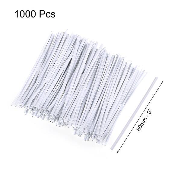 3 Inches Plastic Twist Ties Reusable Cable Cord Wire Ties White 1000pcs ...