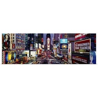 "High angle view of traffic on a road, Times Square, Manhattan, New ...