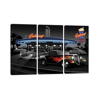 iCanvas "Galaxy Diner II" by Helen Flint 3-Piece Canvas Wall Art Set ...